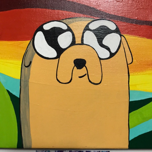 Jenna Shively A&I | Other | Adventure Time Jake Painting | Poshmark